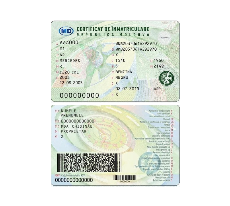 Stații de înmatriculare auto — Carte Verde